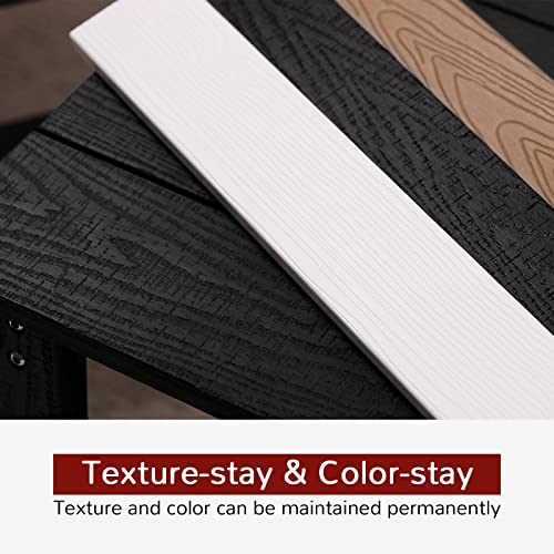 Stoog Outdoor Side Table, All-Weather HIPS Plastic 2-Tier Patio End Ta ...