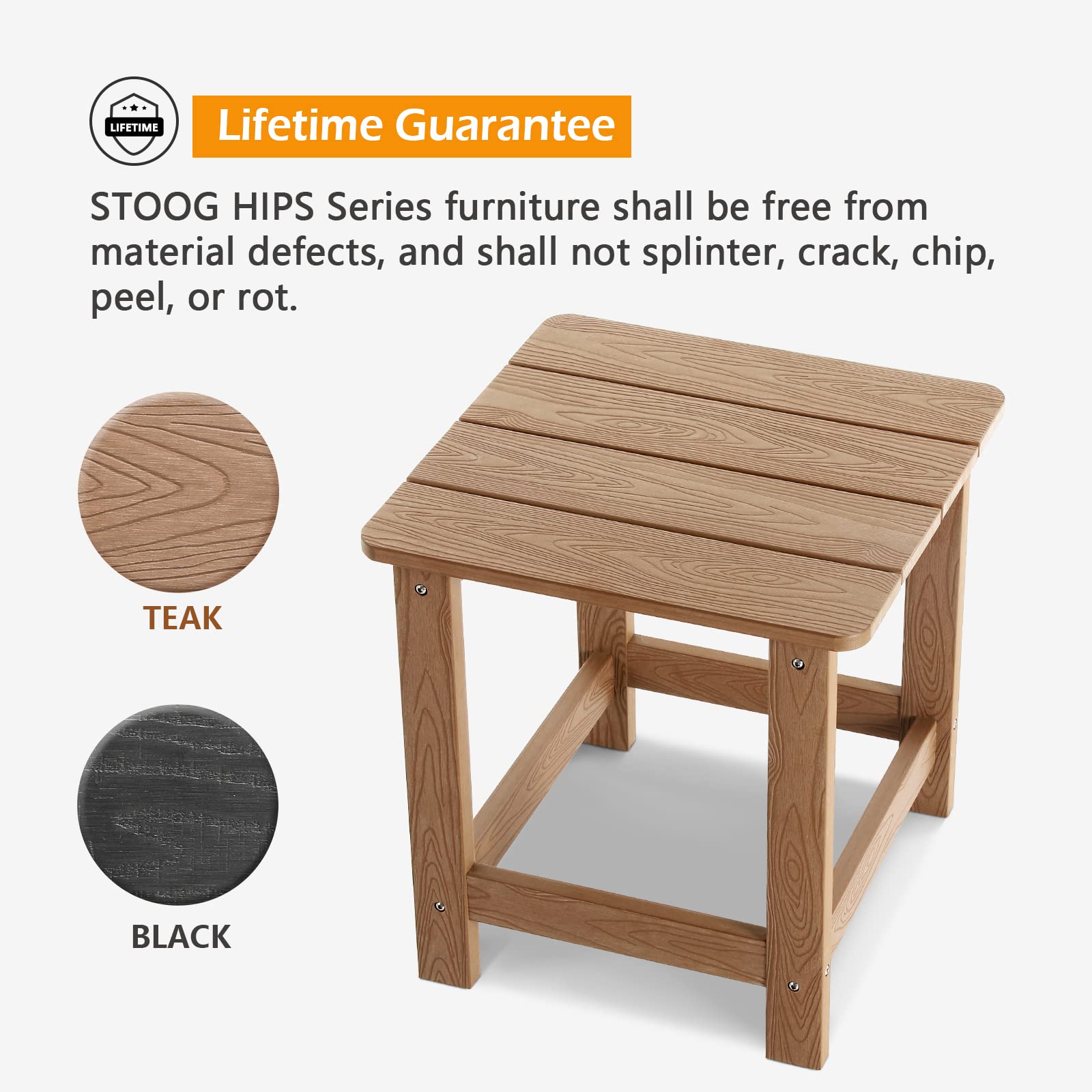 STOOG Outdoor Side Table (Teak)